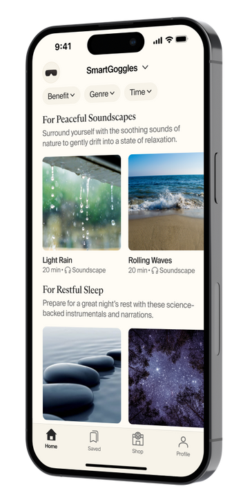 SmartGoggles 2nd Gen | Soothe Headaches & Reduce Stress | Therabody US
